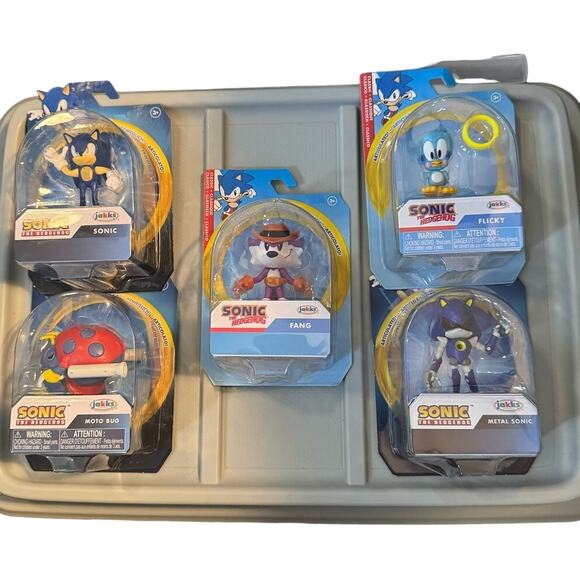 Jakks | Toys | Jakks 224 Sonic Hedgehog Set Of 5 Sonic Moto Bug Fang ...
